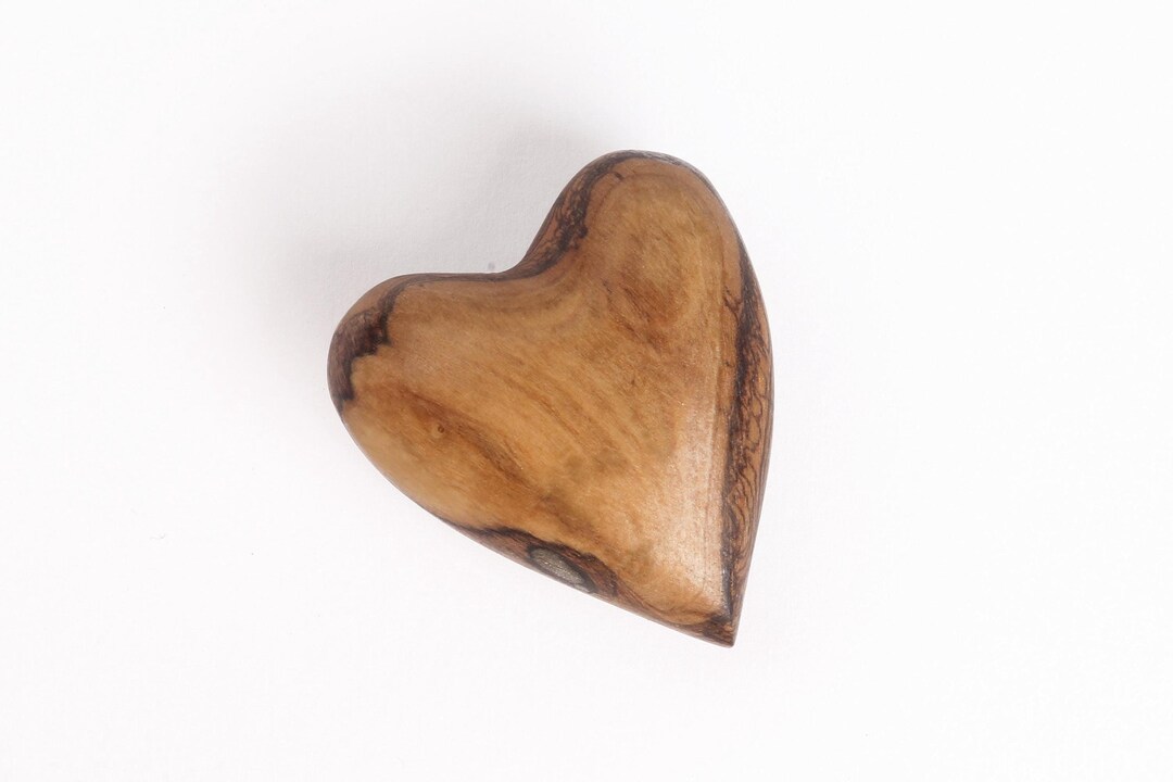Olive Wood_solid Heart Shape S - Etsy