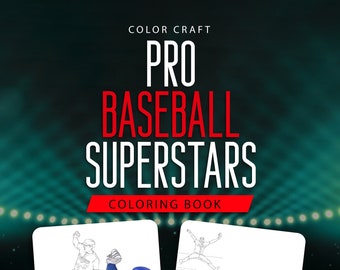 mlb coloring book