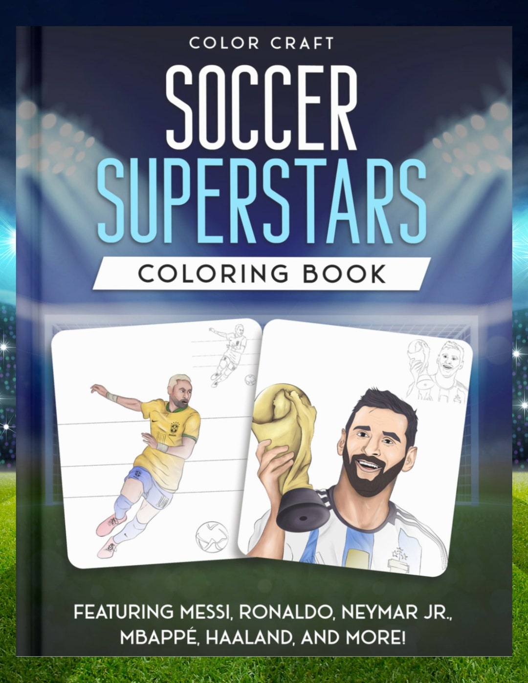 Soccer Coloring Book | INSTANT DOWNLOAD | Top 20 Players | Soccer Fan ...