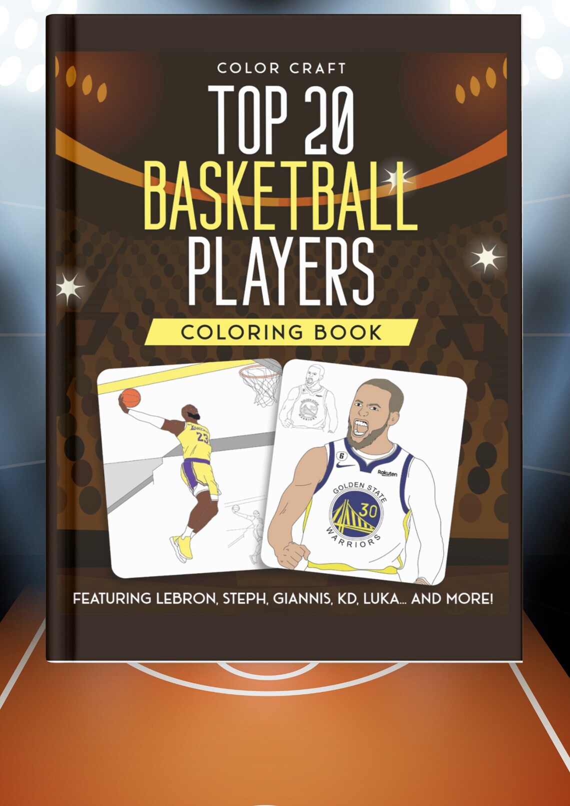 Basketball Coloring Book | INSTANT DOWNLOAD | Top 20 Players ...