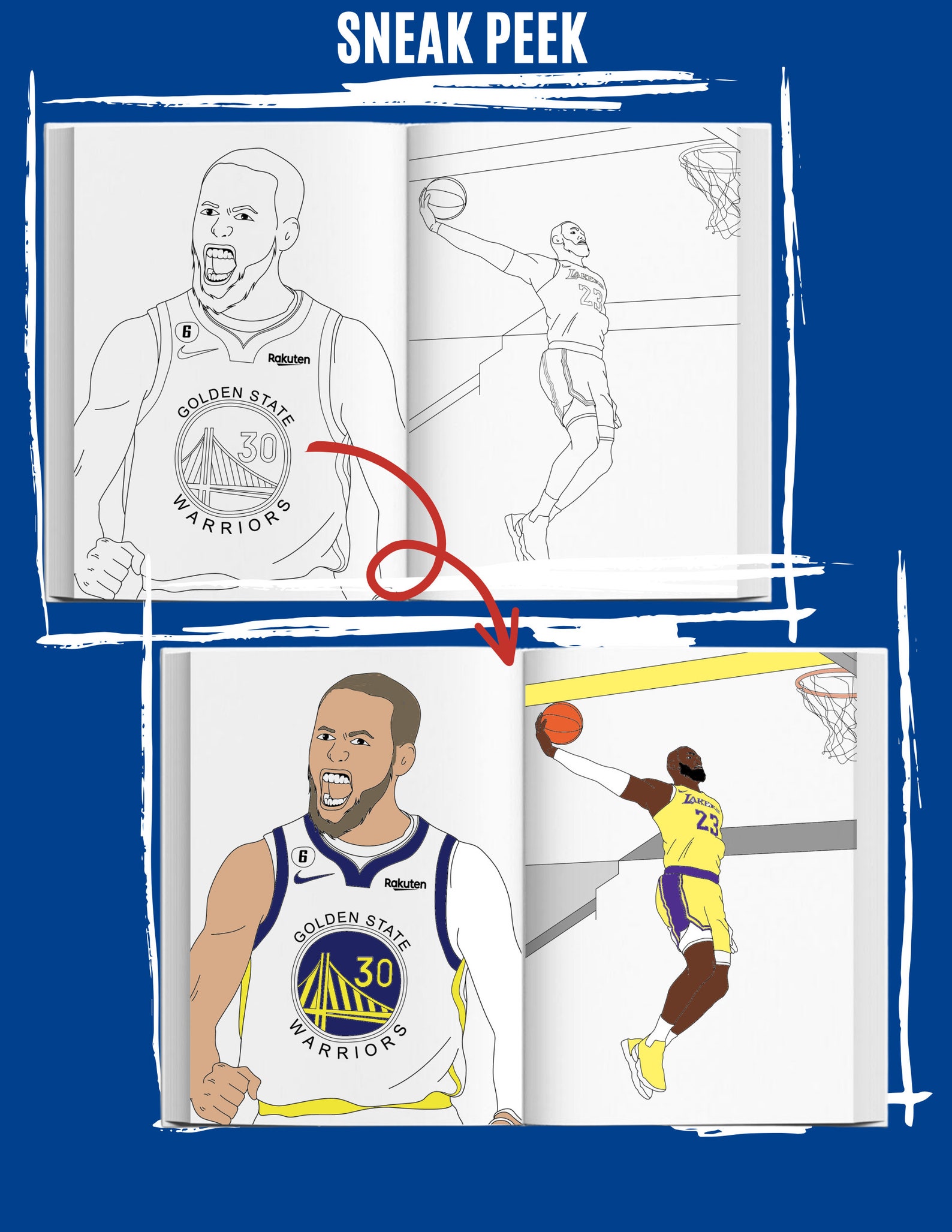 Basketball Coloring Book | INSTANT DOWNLOAD | Top 20 Players ...