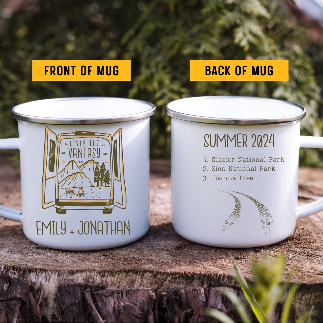 Couples Camping Mugs| Custom Camp Mug | Campfire Mug | Outdoor Camping ...