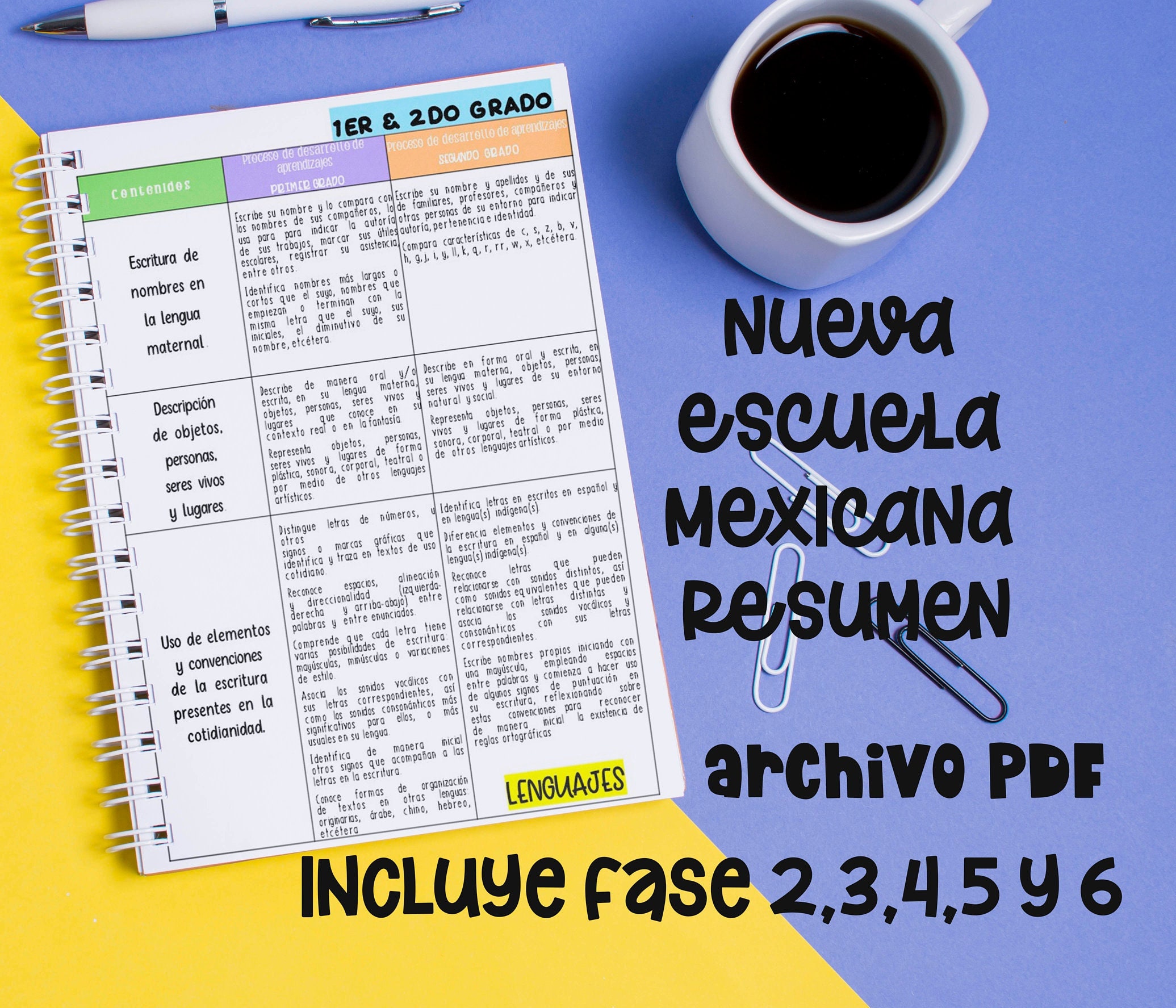 Resumen de la Nueva Escuela Mexicana/ Plan de estudios 2022/ Fases 2, 3, 4 ,5 y 6 Preescolar ...