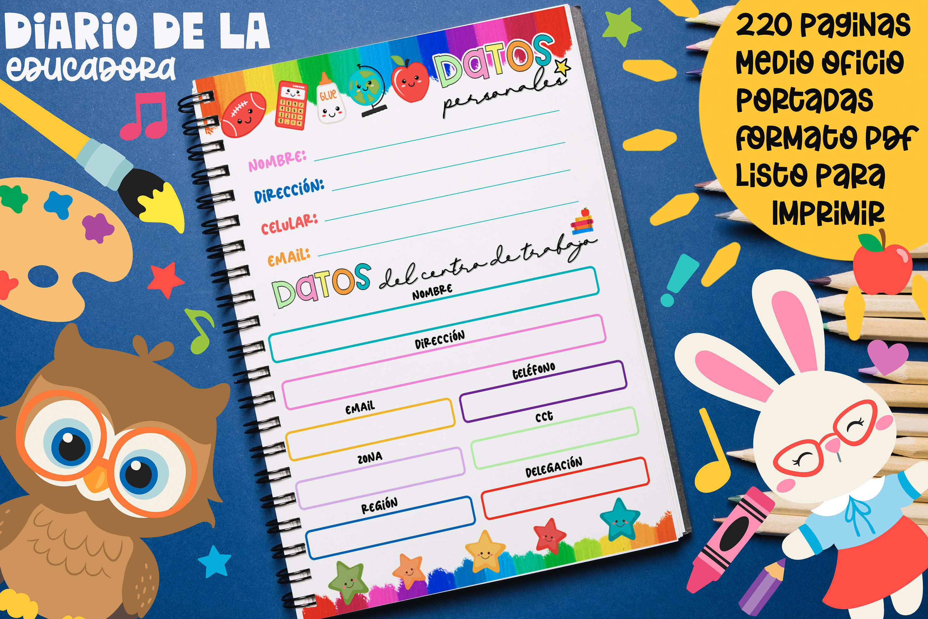 2 kit Diarios/ Educadora + Bitácora Docente, Instrumento de evaluación ...