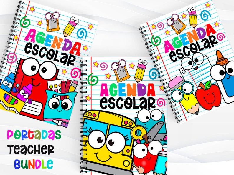 KIT DE PORTADAS Maestros y Maestras, formato png listas para imprimir ...