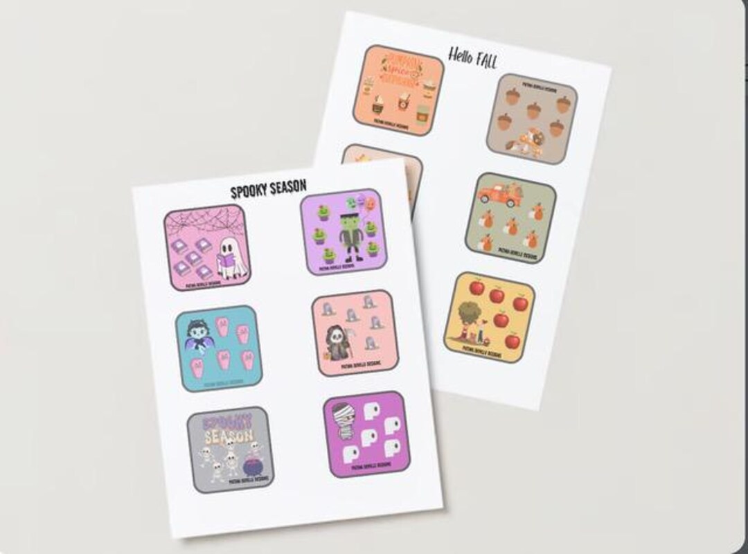 Fall Themed Mirco Savings Challenges - Etsy