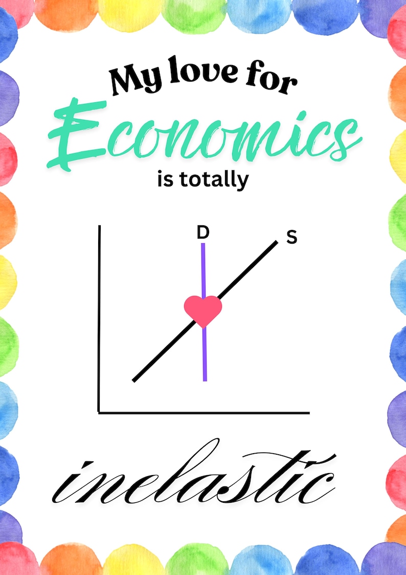 Digital Download - My Love for Economics is Inelastic - Etsy