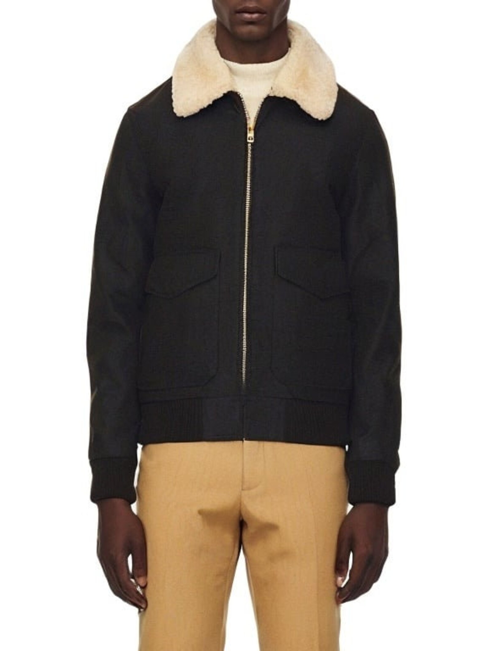 Men's Flight Aviator Pilot Wool Flying B3 Vintage Motorcycle Bomber ...