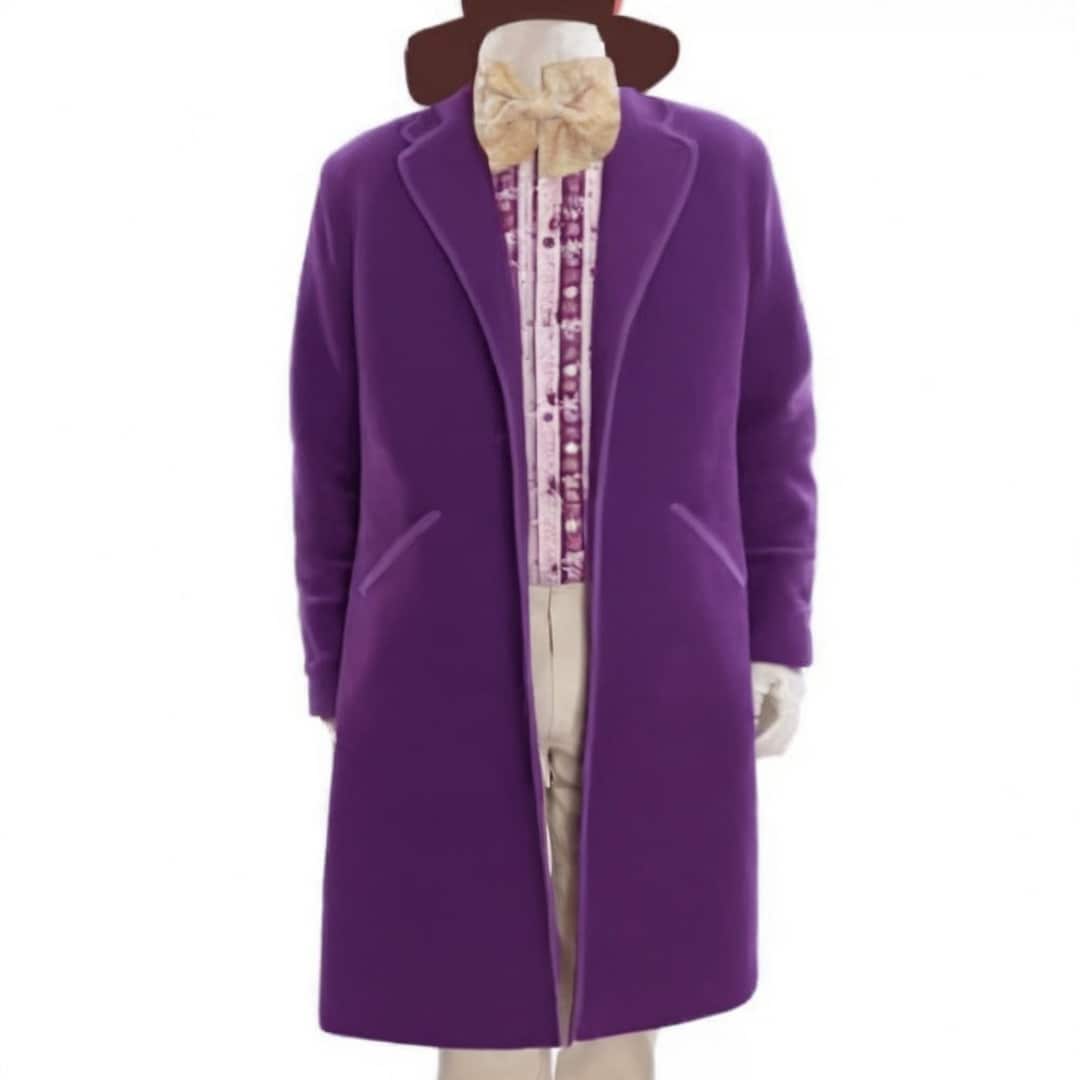 Men's Willy Purple Wonka Velvet Costume Coat - Etsy
