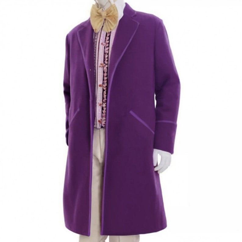Men's Willy Purple Wonka Velvet Costume Coat - Etsy