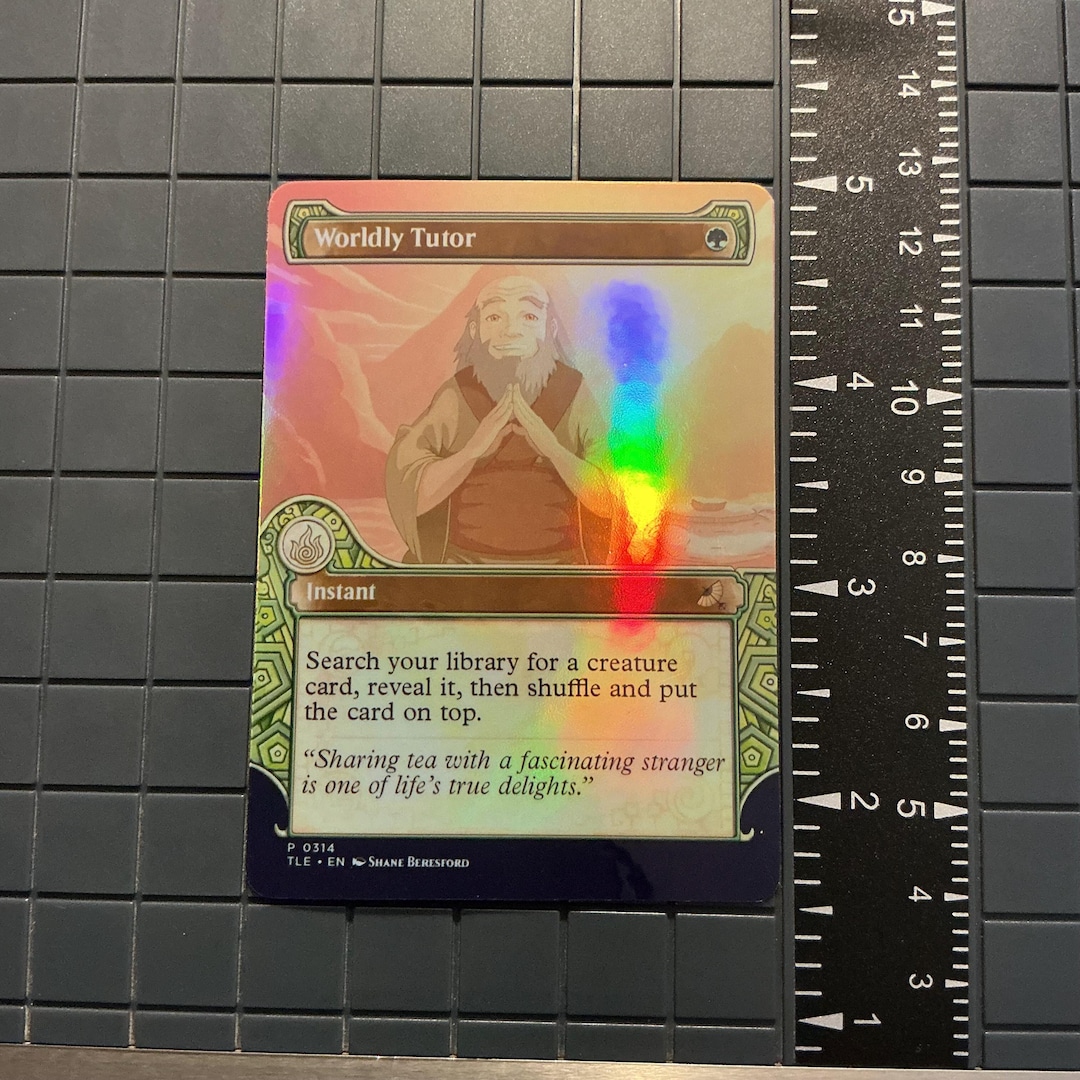 Worldly Tutor - Avatar - MTG Holo Foil Proxy Card for Casual Play - Etsy