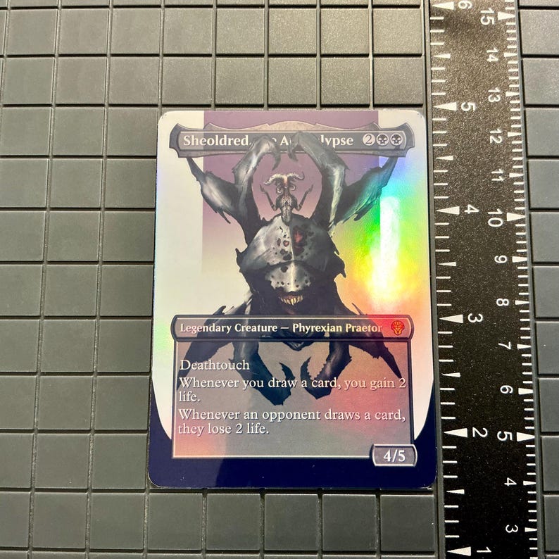 Sheoldred, the Apocalypse - MTG Holo Foil Proxy Card for Casual Play - Etsy