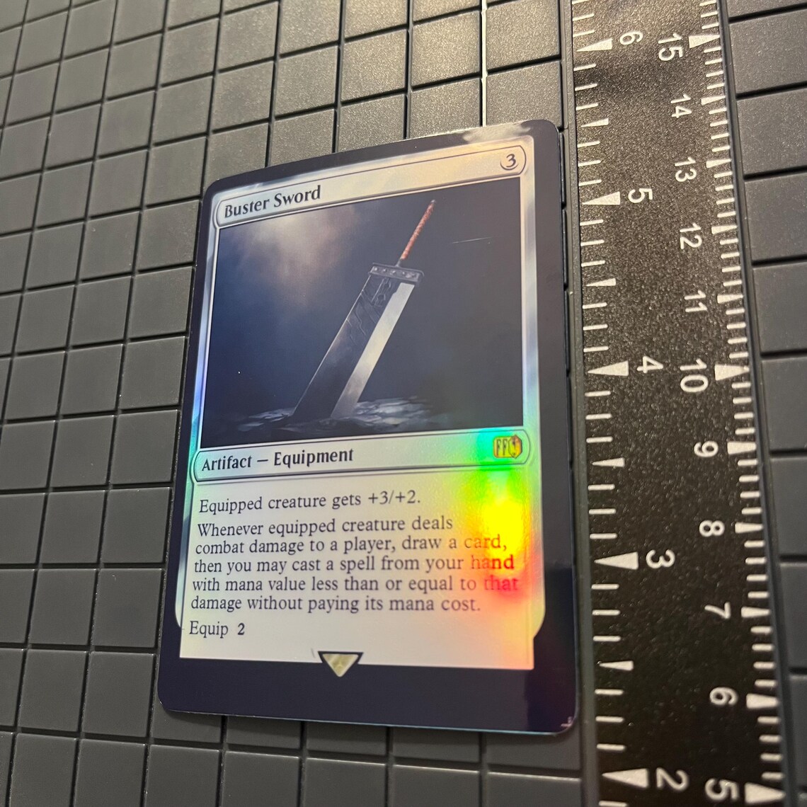 Buster Sword - FF X MTG Holo Foil Proxy Card for Casual Play - Etsy