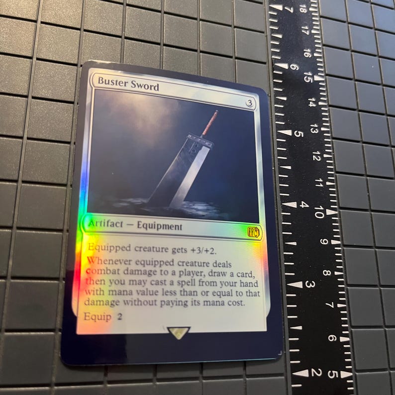 Buster Sword - FF X MTG Holo Foil Proxy Card for Casual Play - Etsy