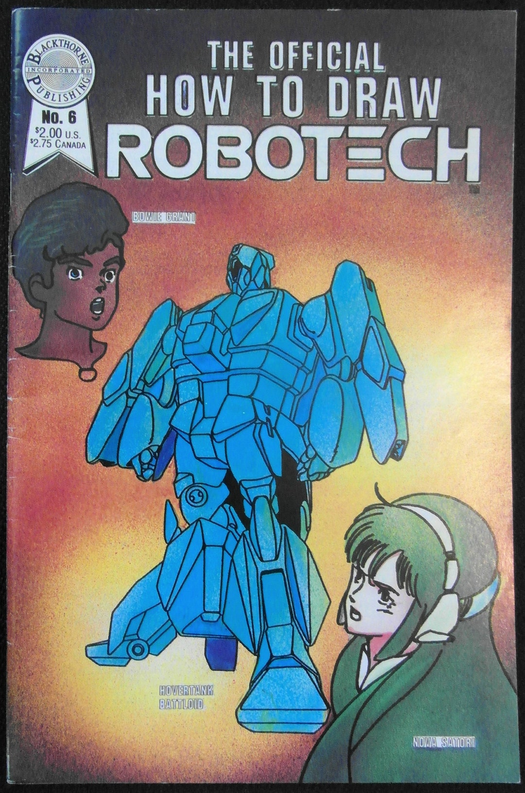Vintage the Official How to Draw Robotech Comic Book #6 Blackthorne ...