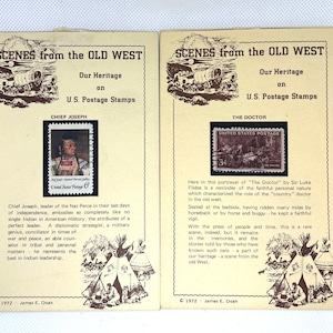 Lot 2 Scenes From the Old West Our Heritage on US Postage Stamps the ...