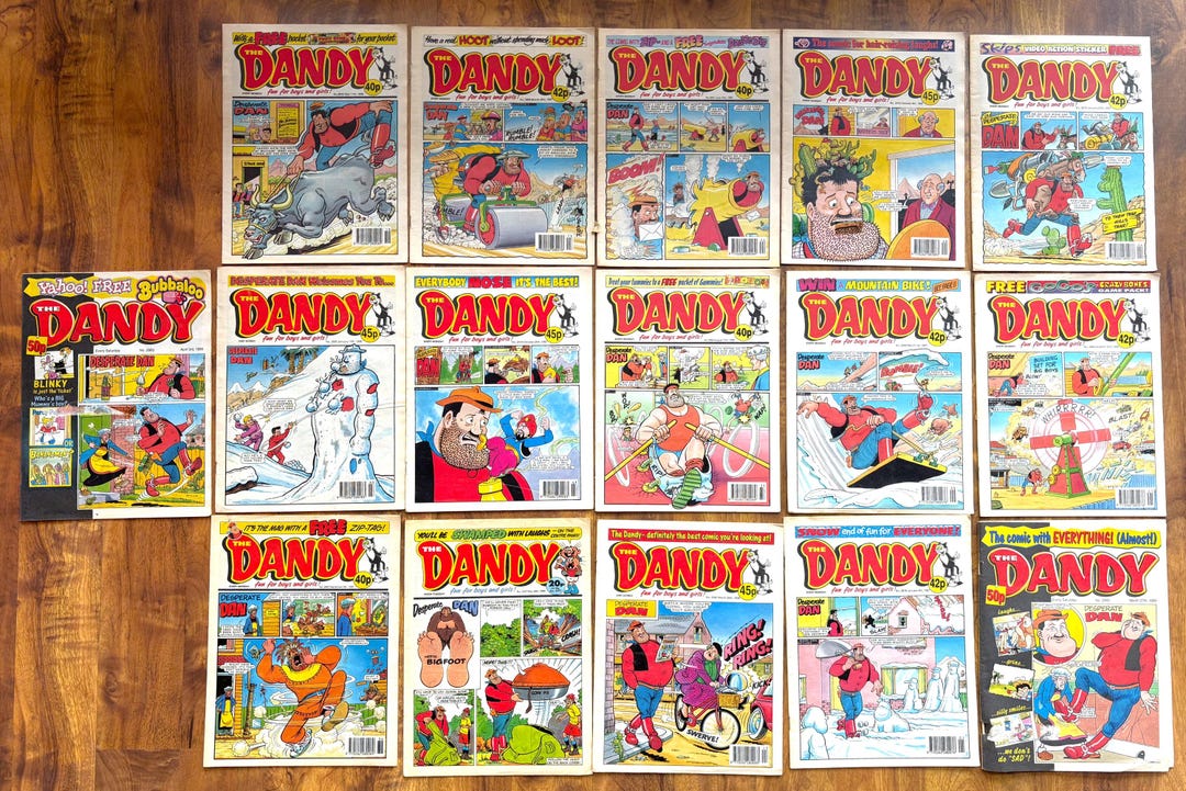 Rare Vintage Lot of 16 Vintage Dandy Comics From 1990's - Vintage Comic ...