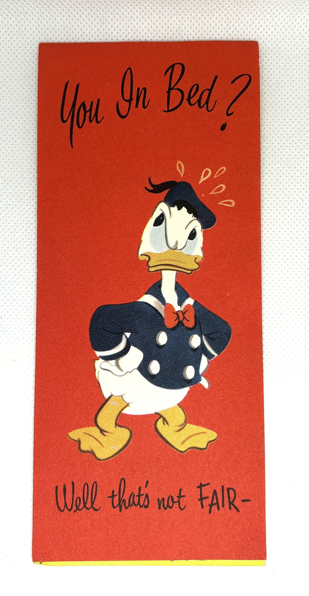 Vintage 1960's Get Well Card Donald Duck Walt Disney Prod. Used and ...