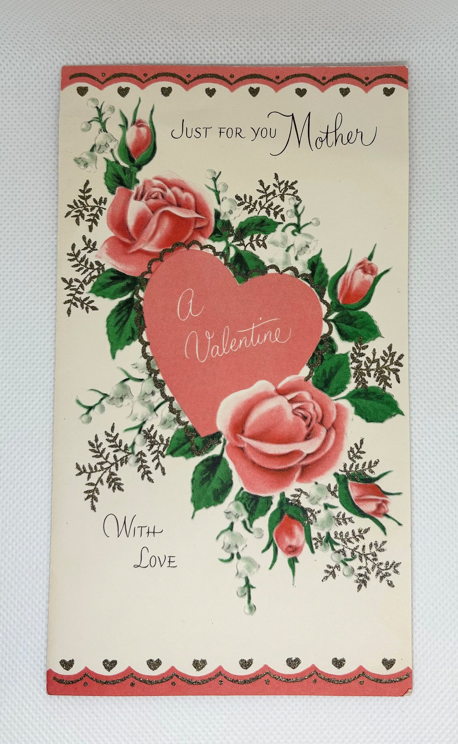 Vintage 1950's Valentines Day Card Used and Signed Great Graphics for ...