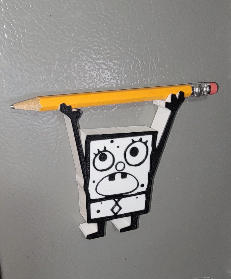 Doodlebob Pencil Holder, Spongebob, 3D Printed Pencil Holder, Me Hoy ...