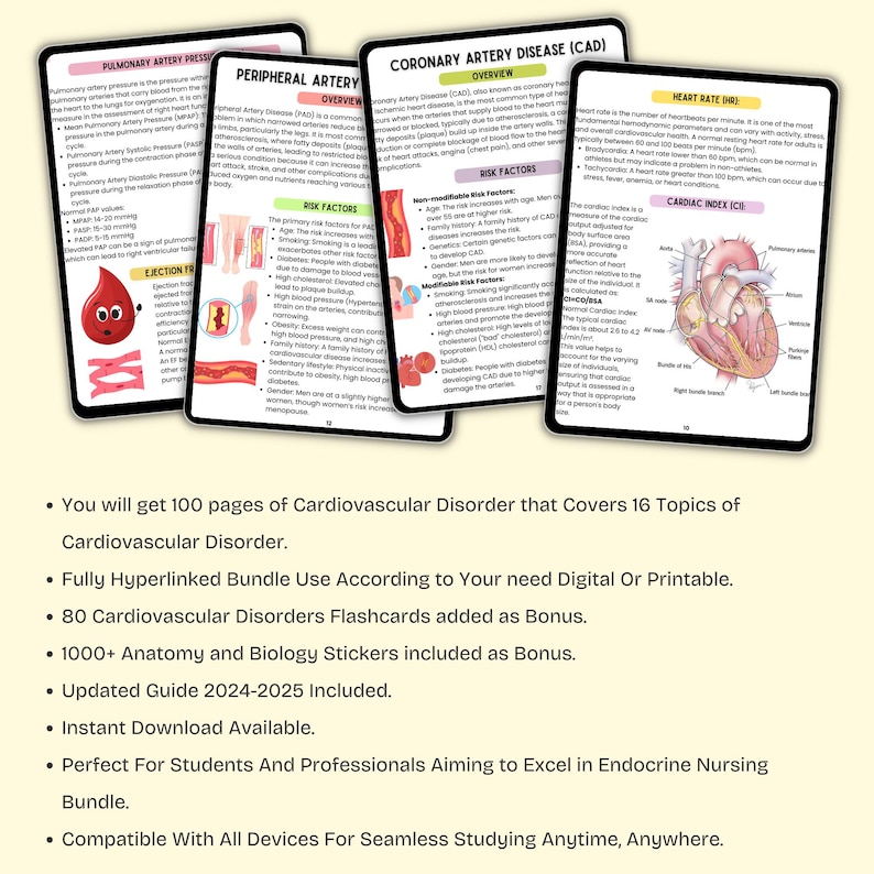 Cardiovascular System Notes | Cardiology Study Guide | Heart Anatomy ...