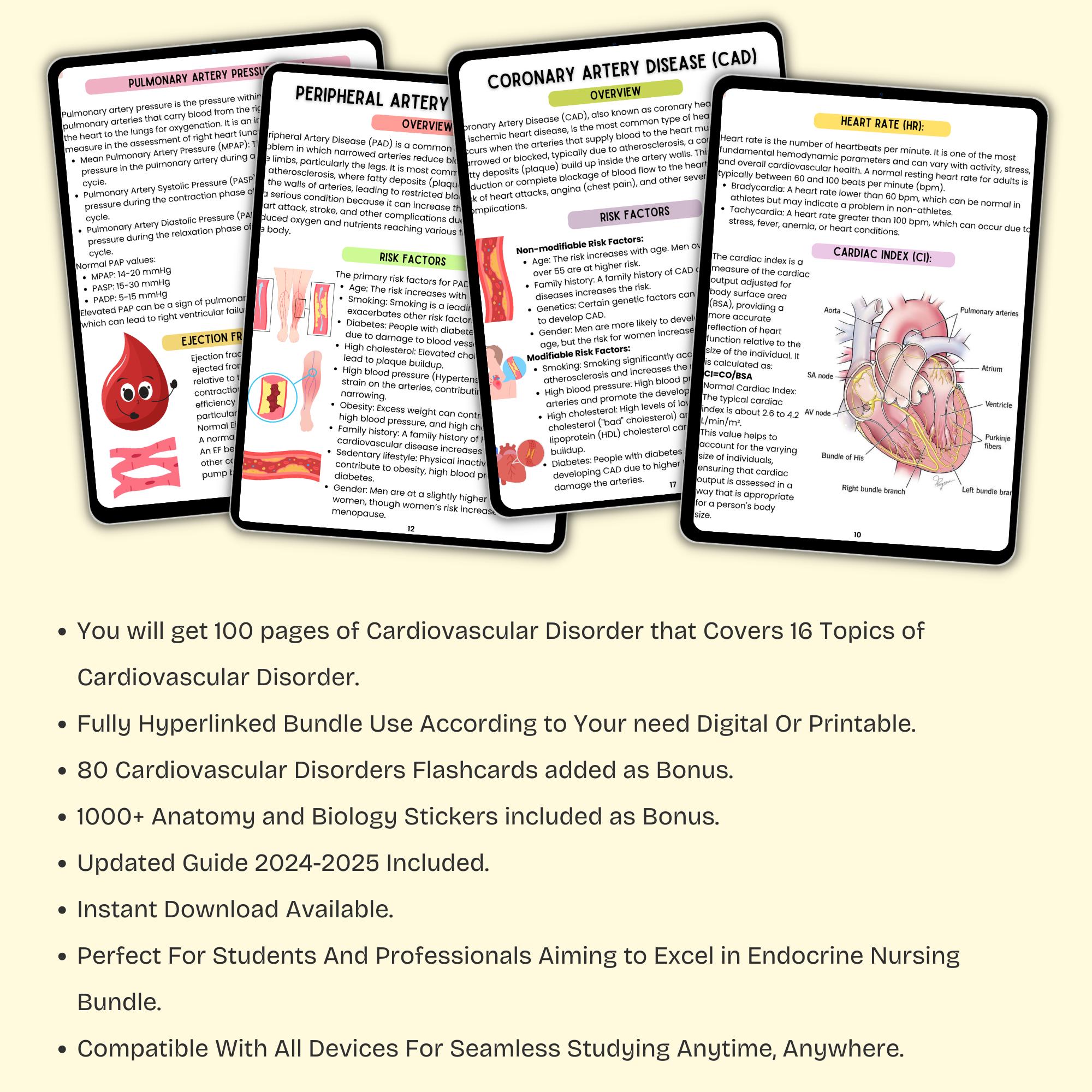 Cardiovascular System Notes | Cardiology Study Guide | Heart Anatomy ...