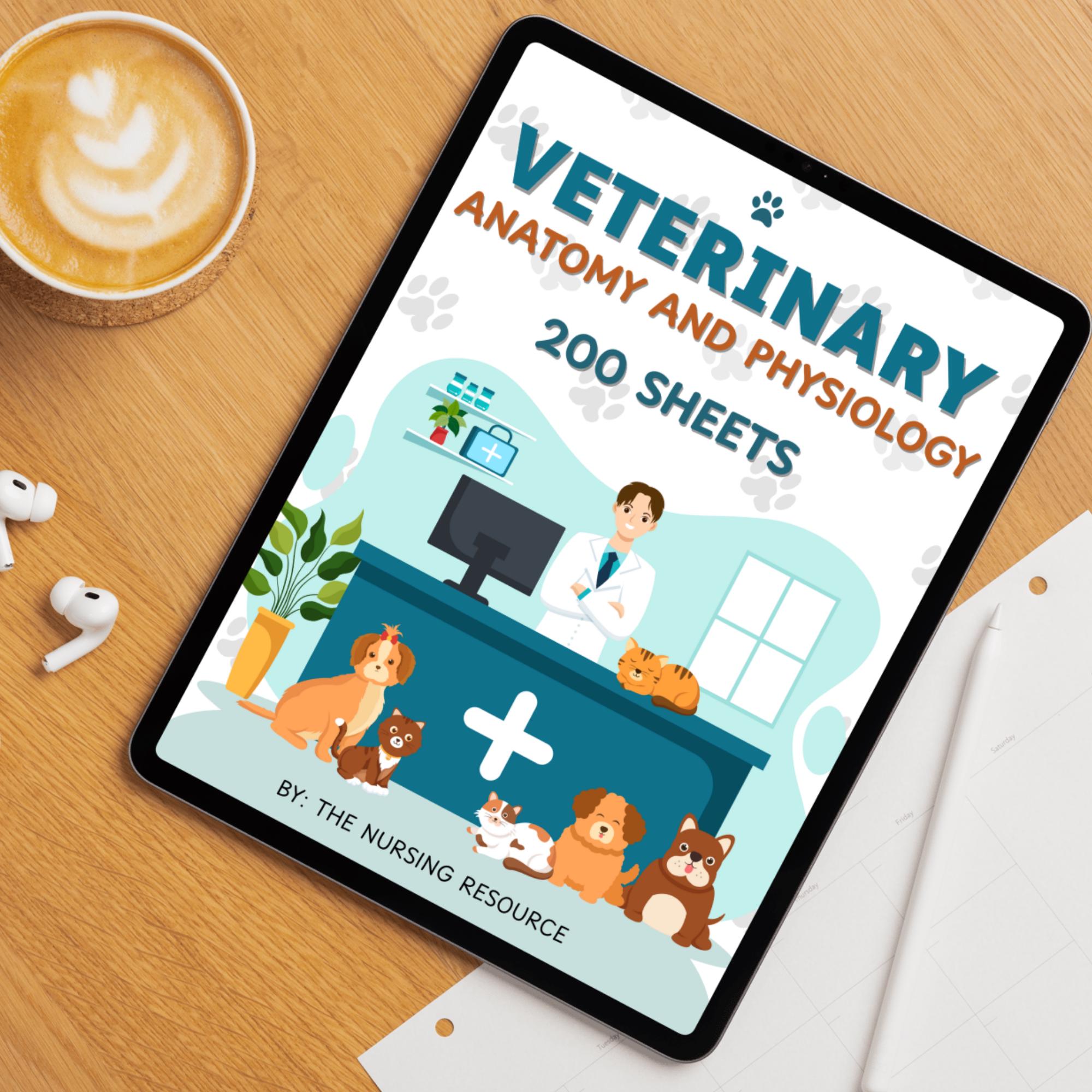 Veterinary Anatomy & Physiology Study Sheets | Veterinary Nurse ...