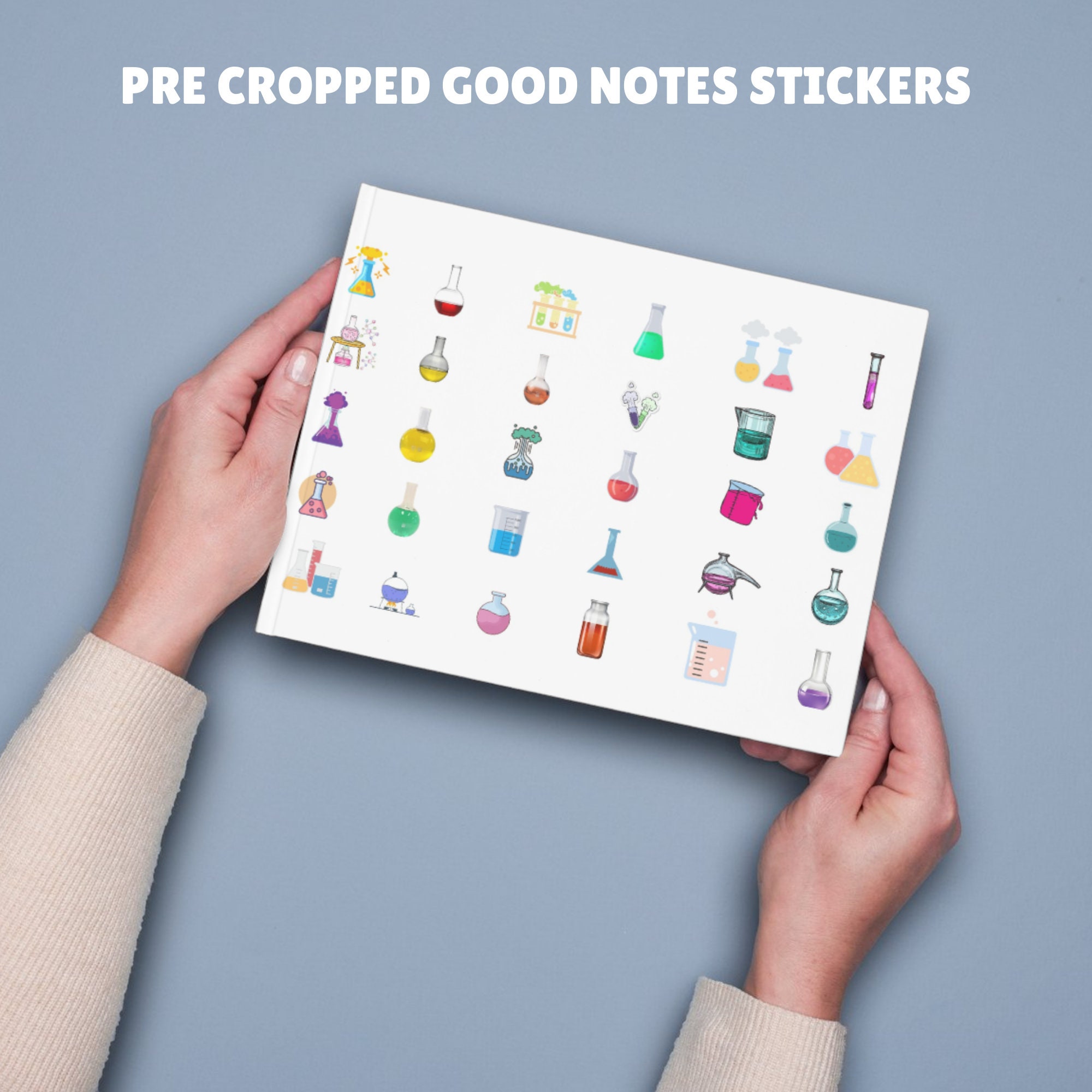 450 Chemistry Stickers, Science Stickers, Pre-cropped Stickers for ...