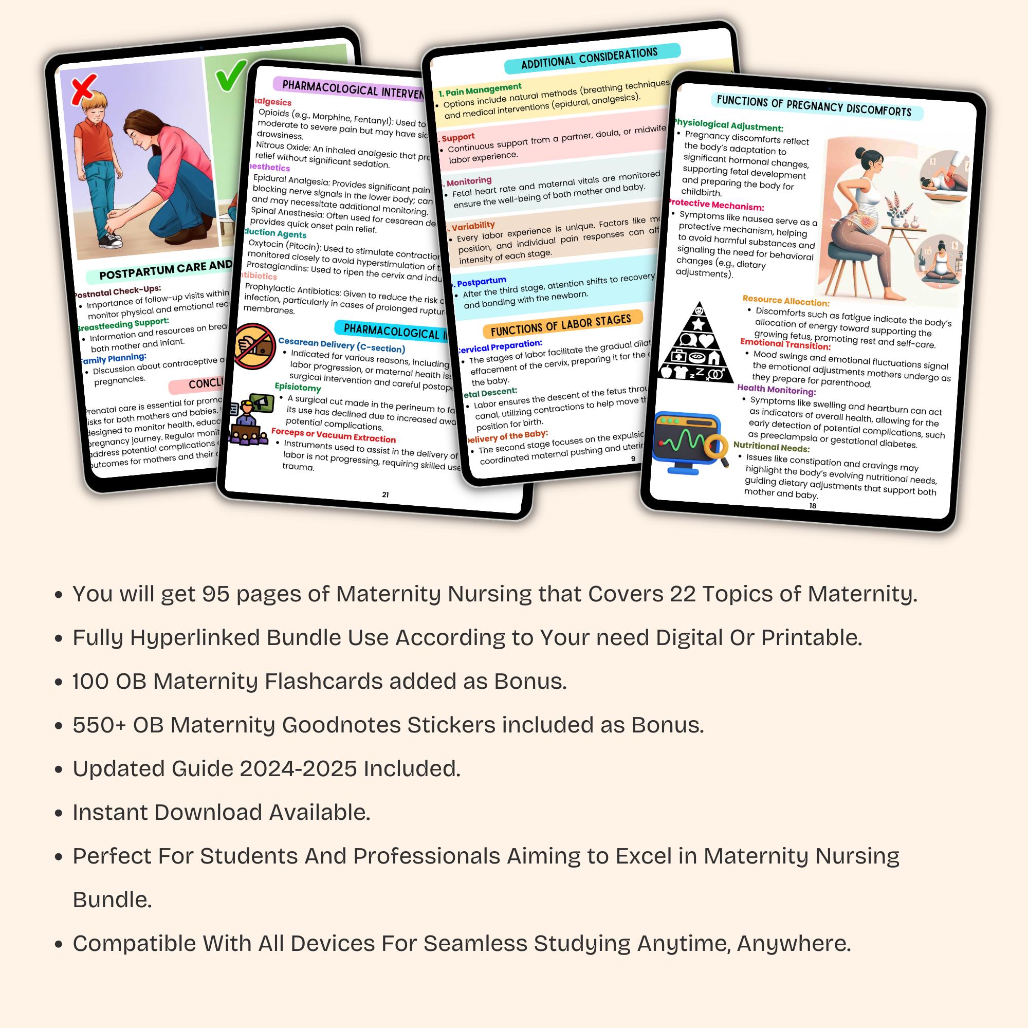 Maternity Nursing Notes & Flashcards | OB Nursing | Labor and Delivery ...