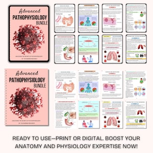 Pathophysiology Notes & Flashcards Bundle | Nursing Study Guide ...