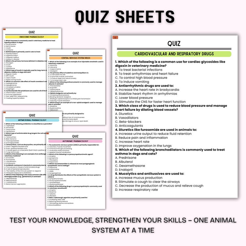 Veterinary Pharmacology Study Notes | Vet Tech Notes | Veterinary ...