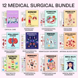 Medical Surgical Study Bundle | Nursing Study Guide | Med Surg Notes ...