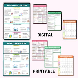 Hospice Care Bundle | Hospice Care Organizer | Hospice Nurse Care ...