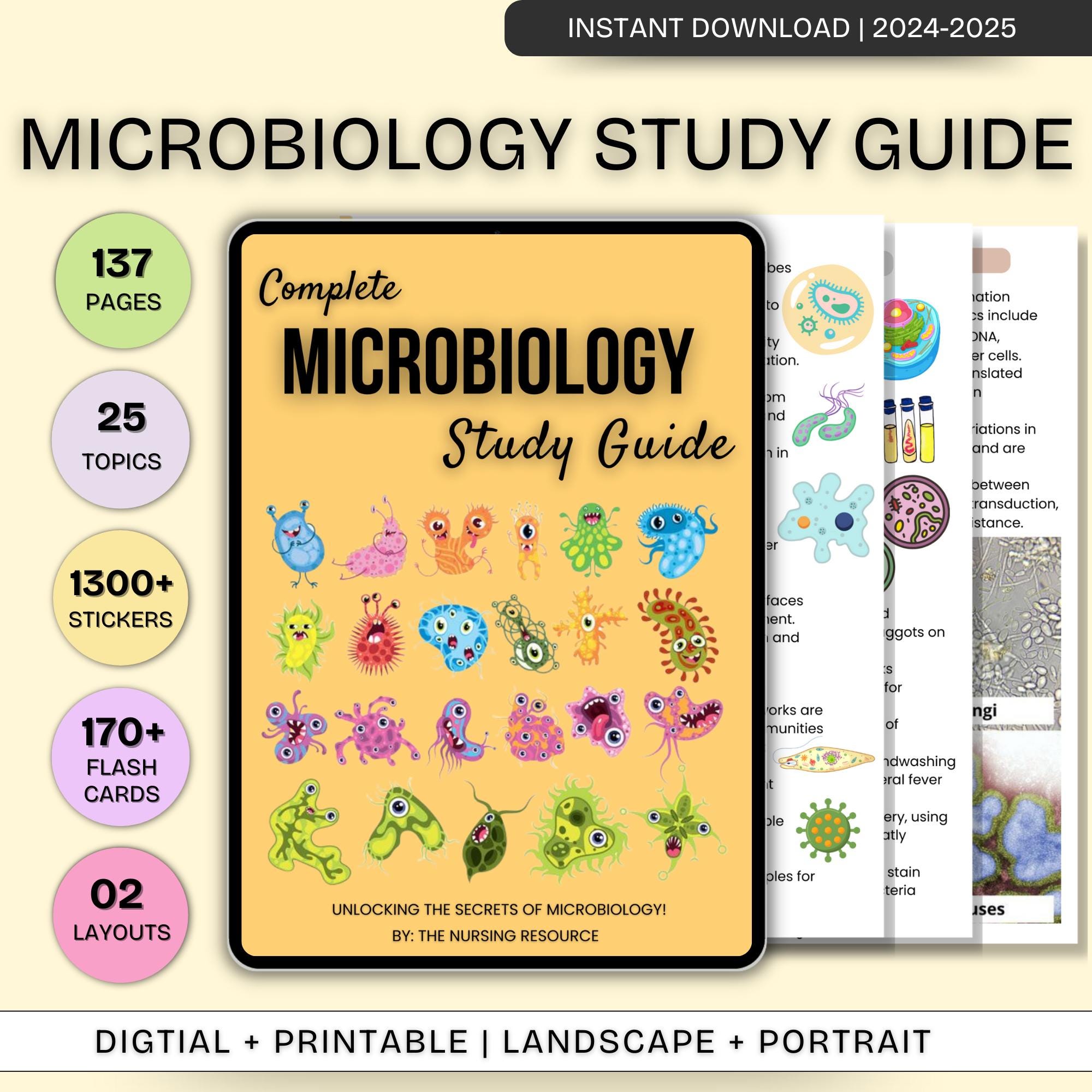 Microbiology Study Guide | Fully Hyperlinked With Flashcards and ...