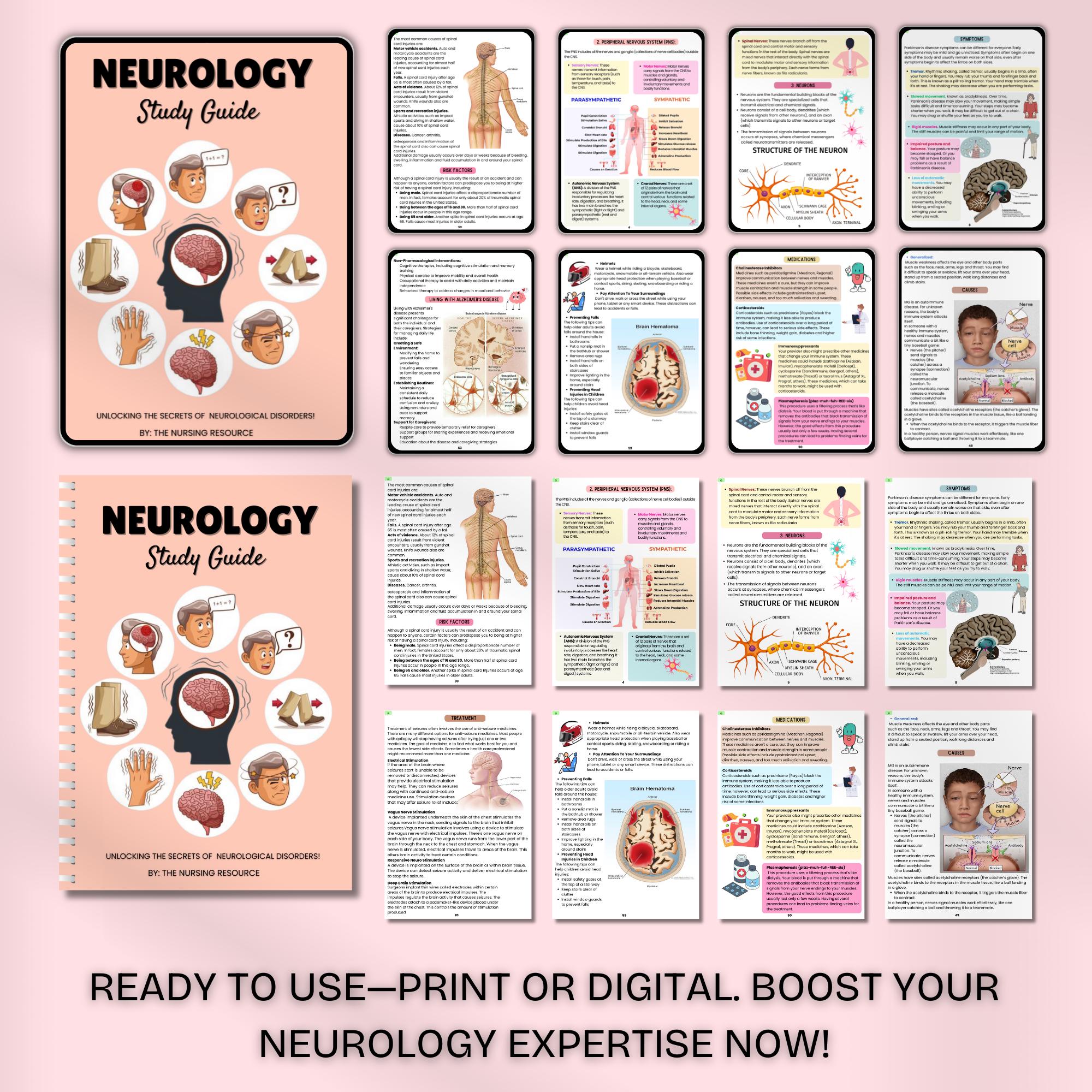 Neurology Study Guide | Neuro Anatomy | Neurological System | Brain ...