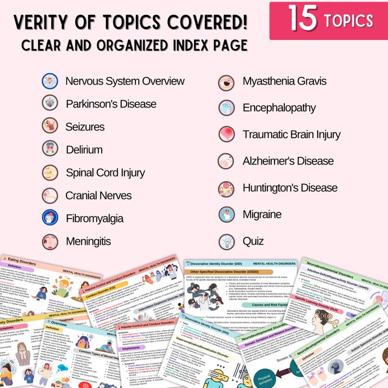 Neurological Disorders Flashcards | Neuro Study Guide | Neuro Anatomy ...