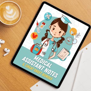 Medical Assistant Notes & Cheat Sheet Bundle | Nursing Notes | Digital ...