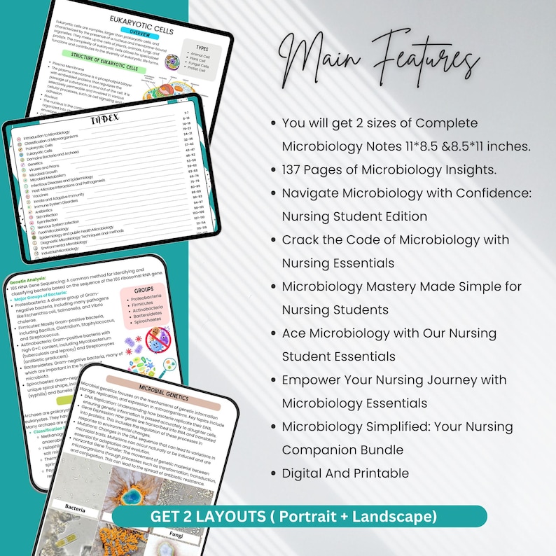 Microbiology Notes Fully Hyperlinked With Flashcards and Stickers ...