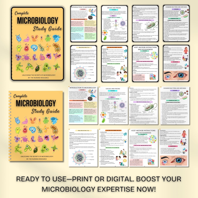 Microbiology Study Guide | Fully Hyperlinked With Flashcards and ...