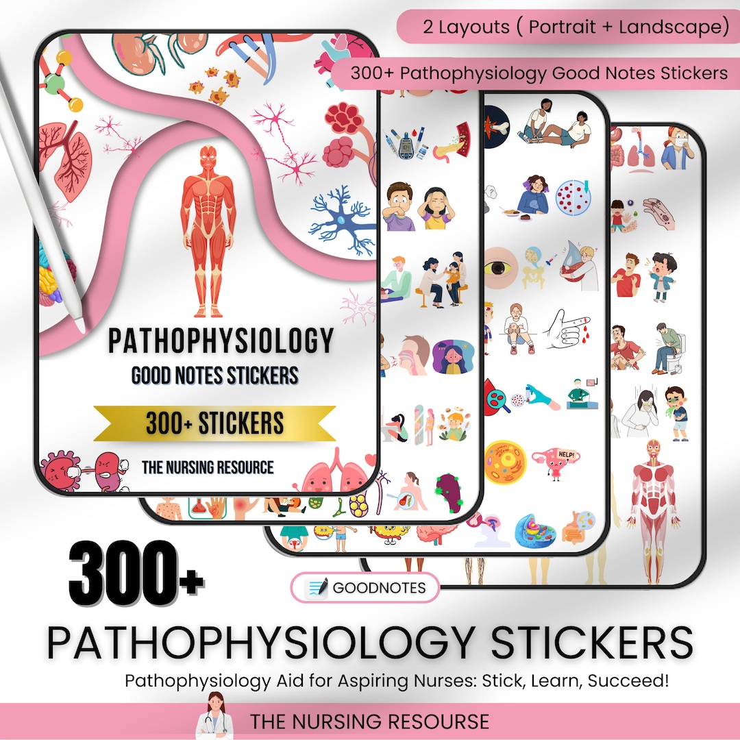 300+ Pathophysiology Stickers | Pathophysiology Study Guide | Goodnotes ...