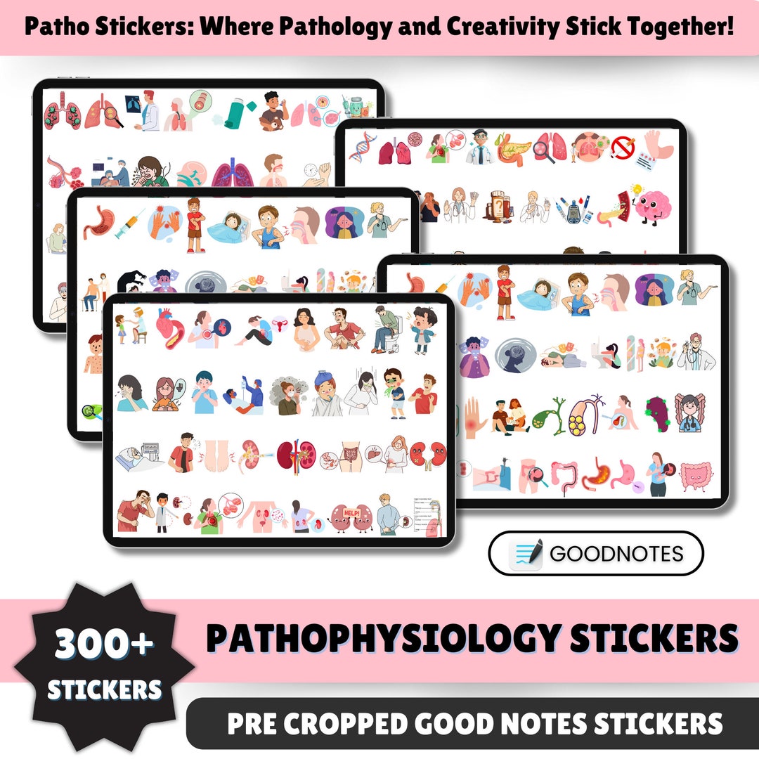 Pathophysiology Goodnotes Stickers | Pathophysiology Notes | Medical ...