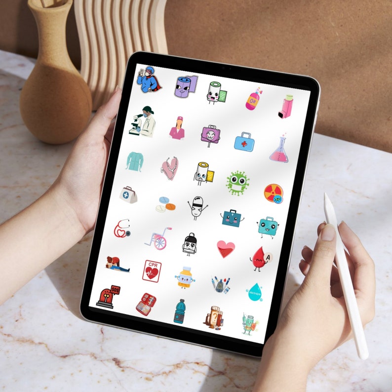 400+ Medical Stickers Goodnotes | Cute Medical Stickers | iPad Stickers ...