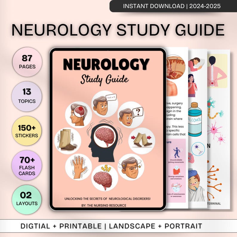 Neurology Study Guide | Neuro Anatomy | Neurological System | Brain ...