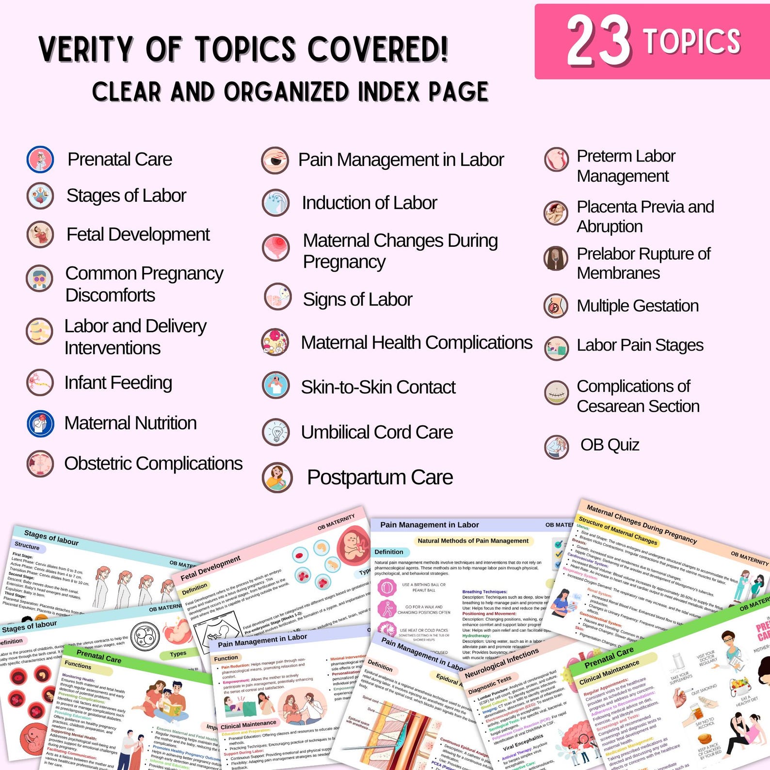 OB Maternity Flashcards, OB Nursing Study Guide, Labor and Delivery ...