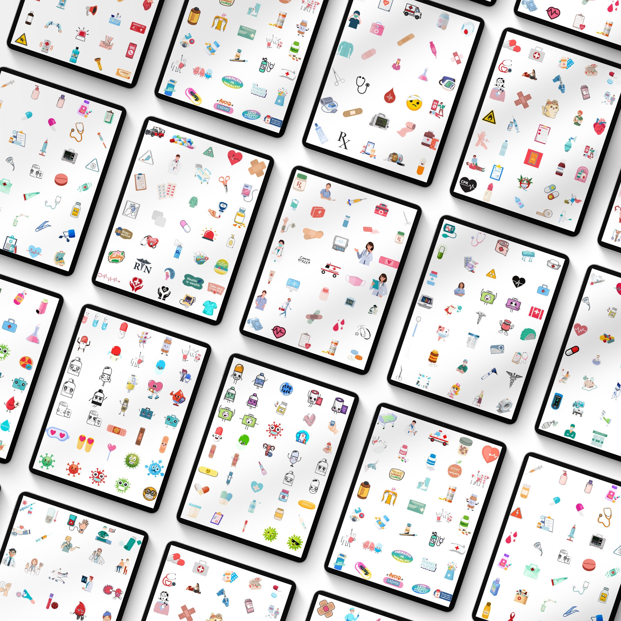 400+ Medical Stickers Goodnotes | Cute Medical Stickers | iPad Stickers ...