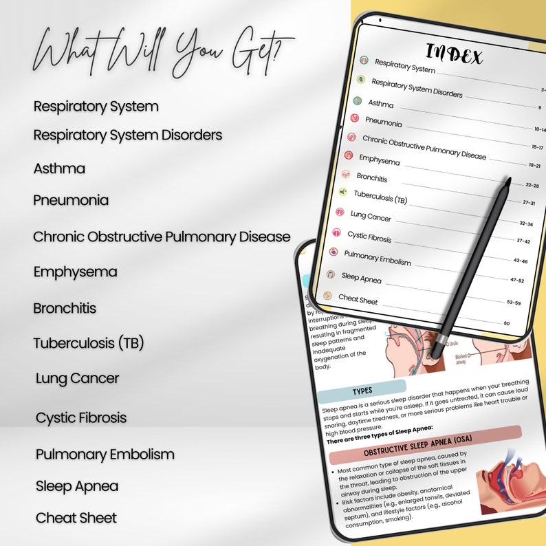 Respiratory System Disorders Notes 60 Pages | Respiratory Therapy ...