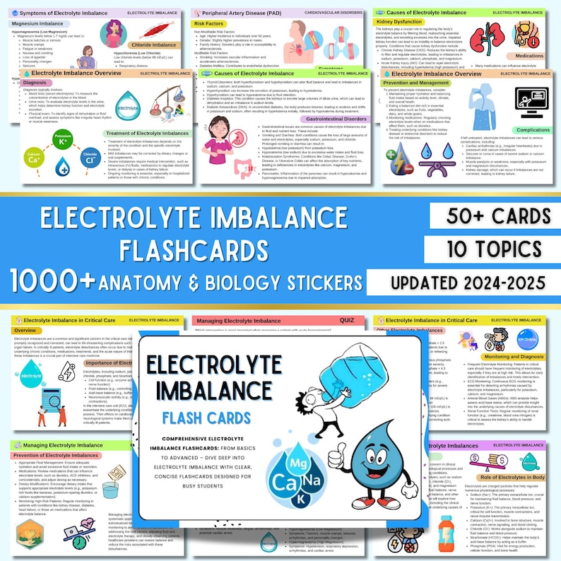 Electrolyte Imbalance Flashcards | Nursing Notes | Nursing School Study ...