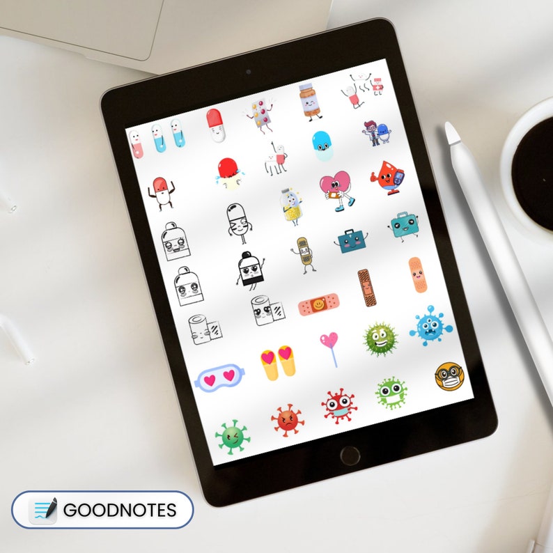 400+ Medical Stickers Goodnotes | Cute Medical Stickers | iPad Stickers ...