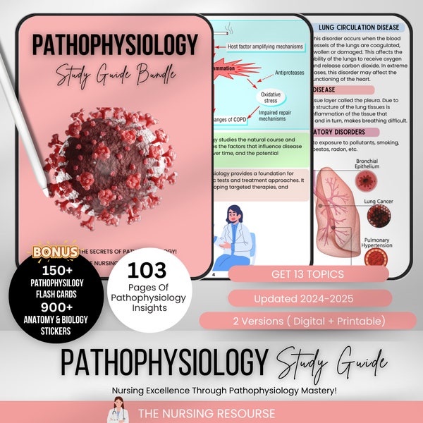 Pathophysiology Guide - Etsy