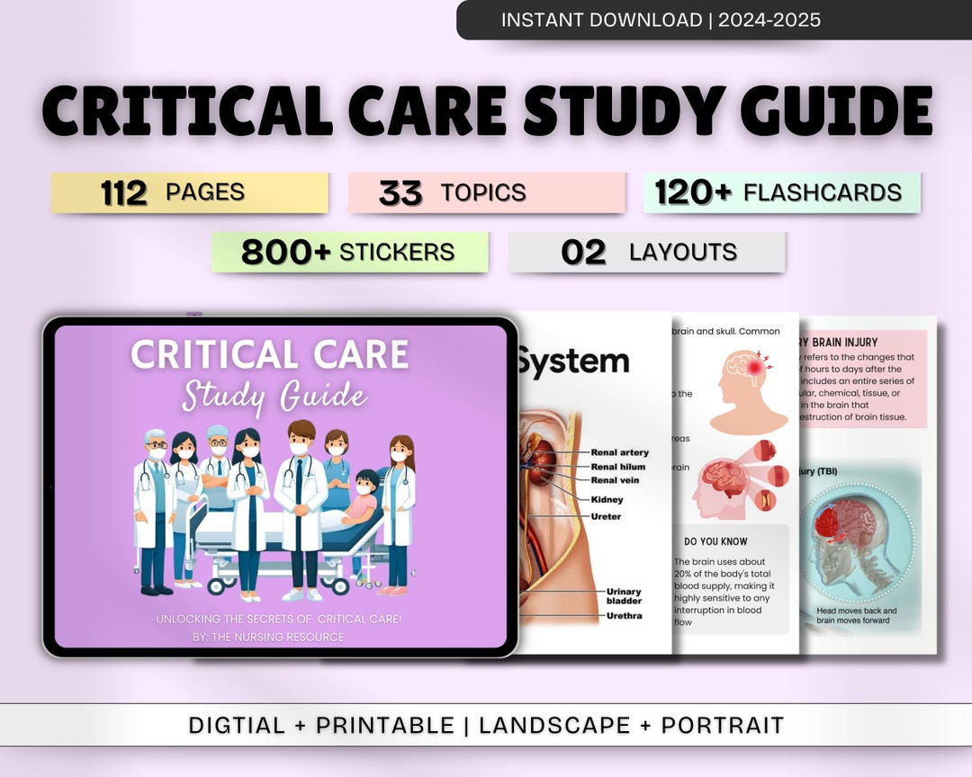 Critical Care Study Guide Bundle | 2024-25 Edition | the Nursing ...